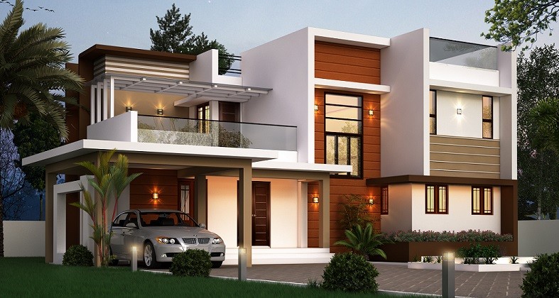 2745 Square Feet Double Floor Contemporary Home Design